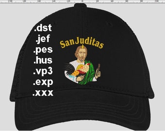 Saint Judas San Judas Embroidery Stitch Design File Religious God Cap ...