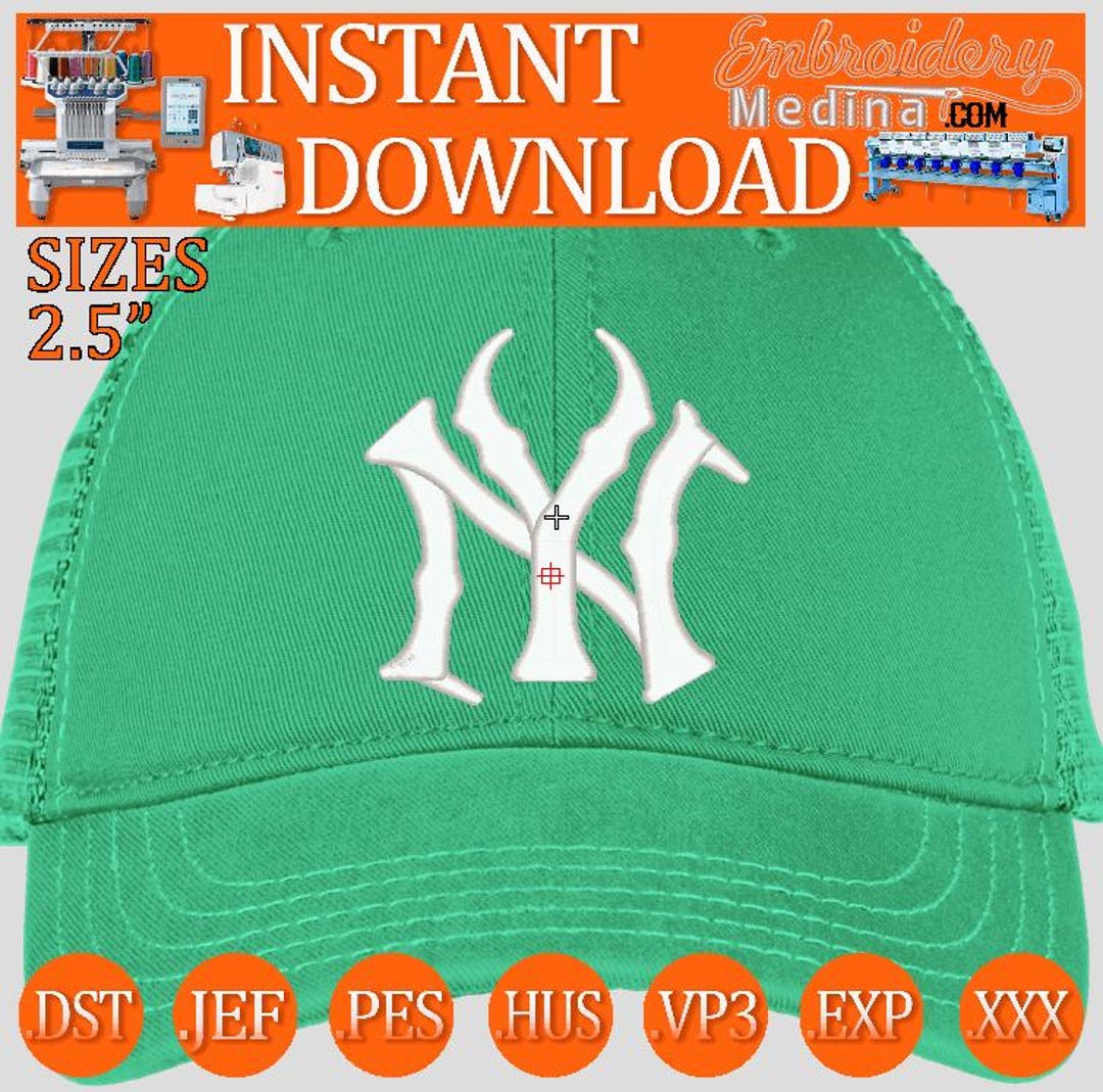 Diseño De Bordado Para Gorra New York Puff 3D - Etsy