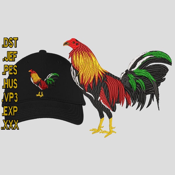 Rooster Embroidery - Etsy