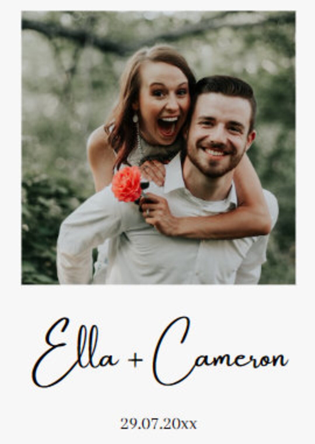 Editable Cute and Simple Wedding Invitation Tempalte - Etsy