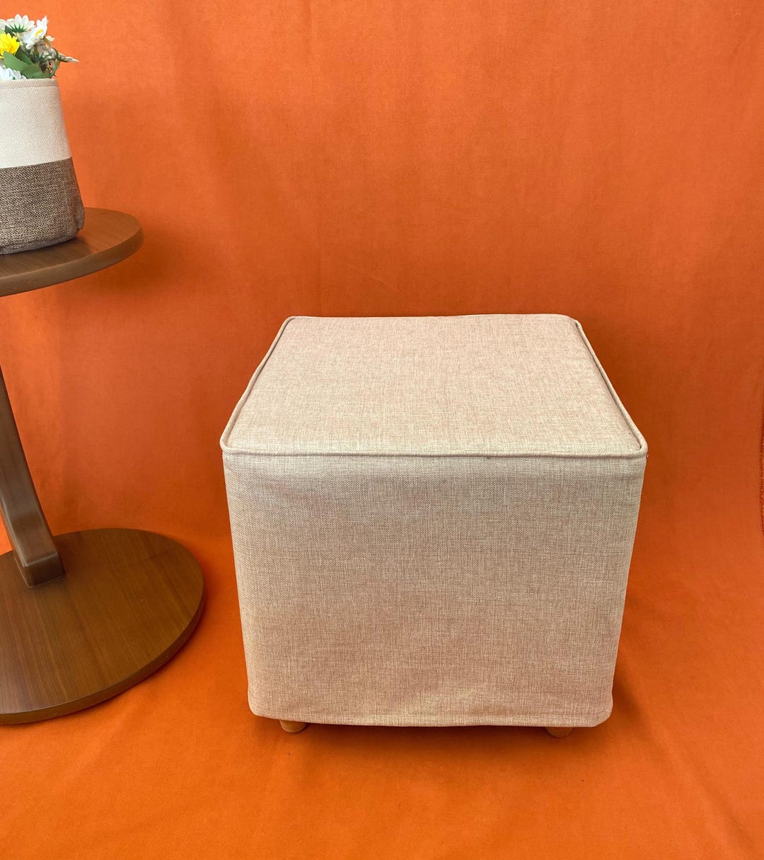 Footstool Cover, Footstool Ottoman, Footstool Small, Footstool ...