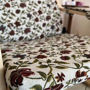 Floral Designed Poang Armchair Cover Footstool Ottoman Cover Upholstery ...