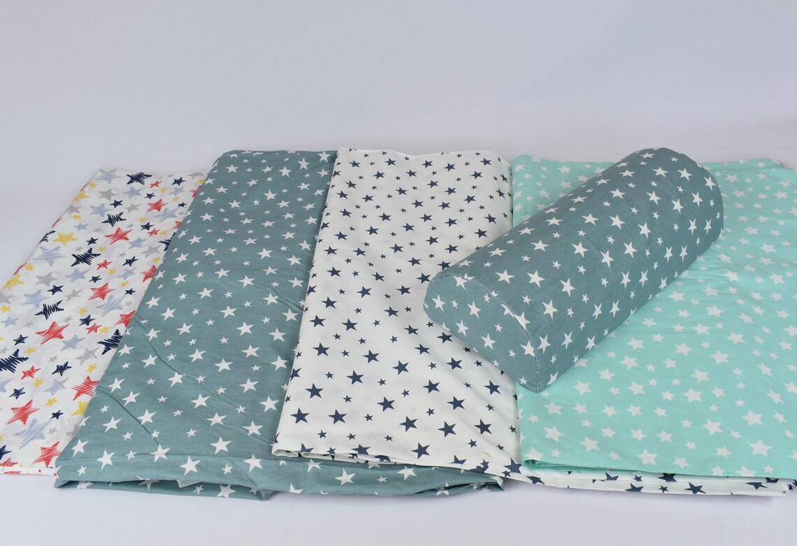 Pure Cotton Half Moon Pillow Cover Colorful Custom Made 100% Cotton ...