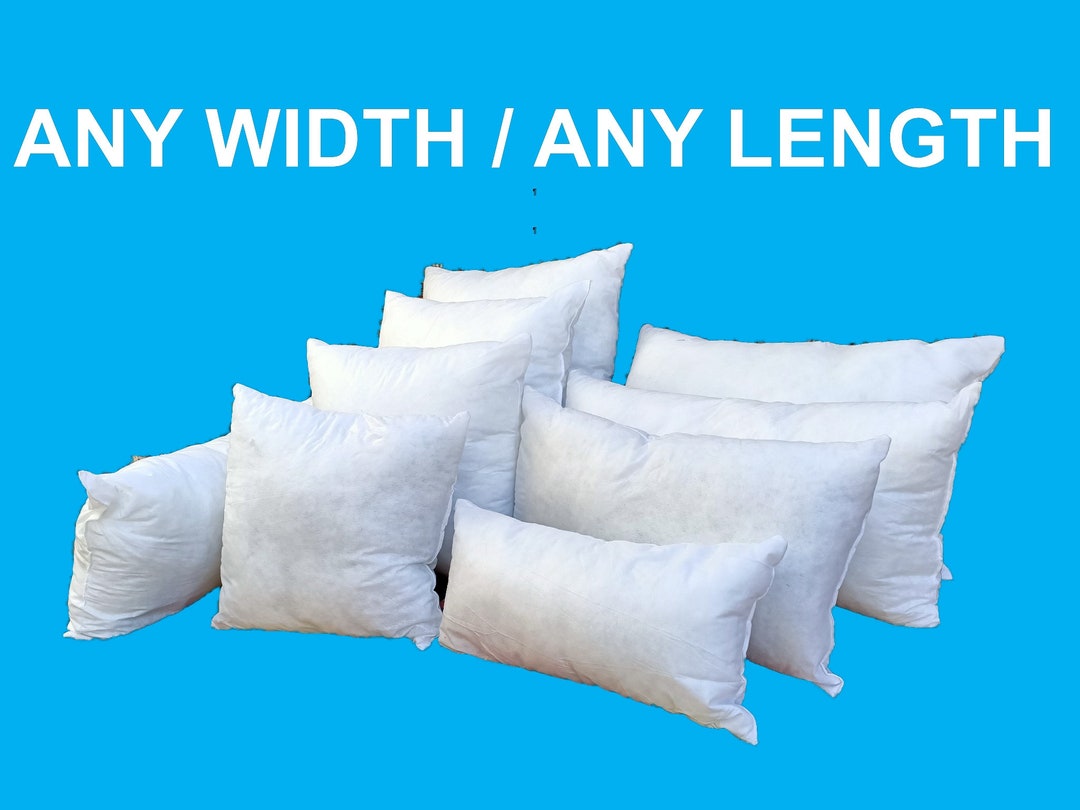 Any Length Any Width Square Rectangle Throw Pillow Insert Lumbar Filler ...
