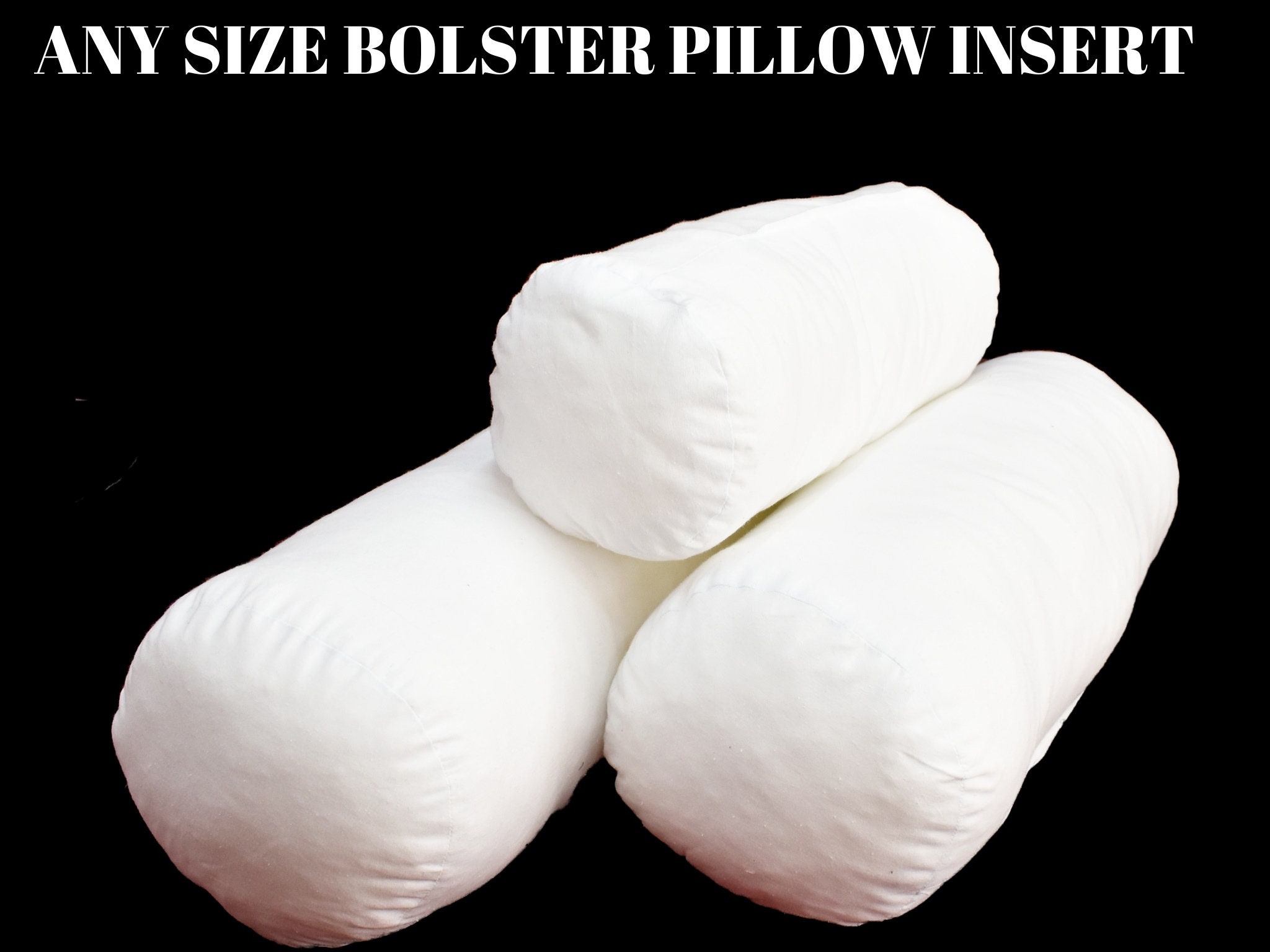 Any Diameter Bolster Pillow Insert 5 6 7 - Etsy