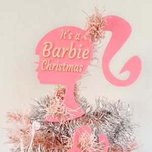Barbie Christmas Tree Decoration and Tree Topper - Etsy