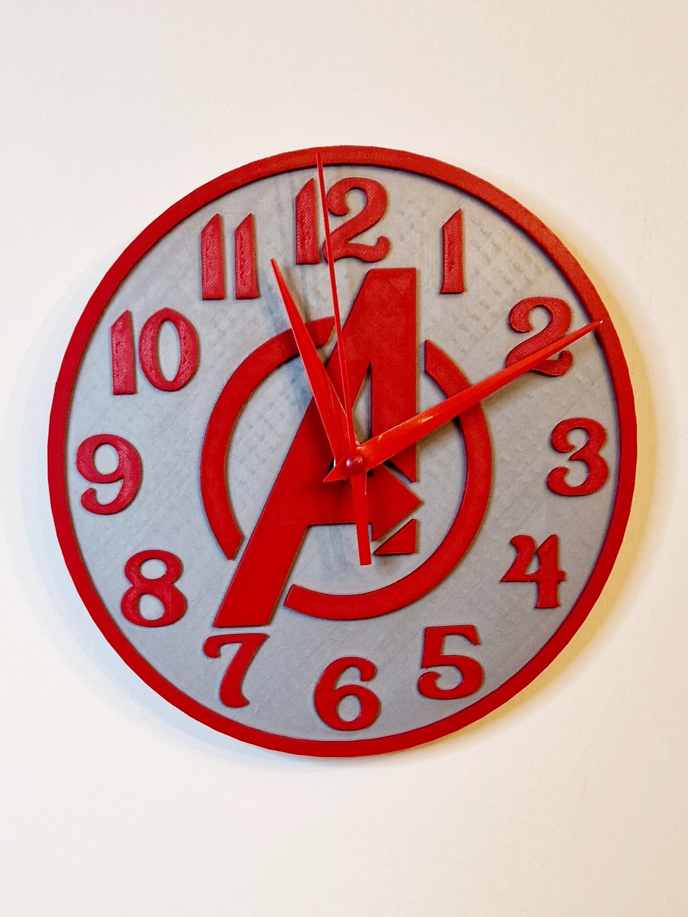 Avengers Logo Clock, Avengers, Custom Made, End Game, Captain America ...