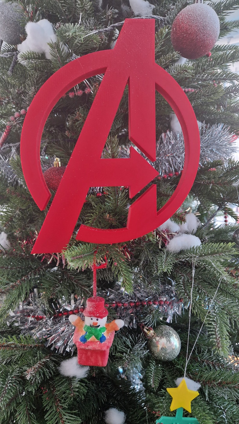 Avengers Christmas Tree Topper Decoration - Etsy UK