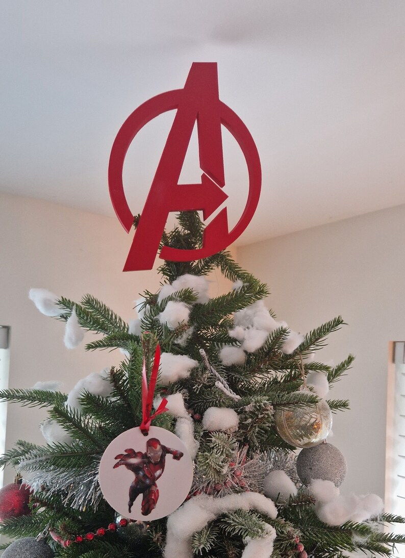 Avengers Christmas Tree Topper Decoration - Etsy UK