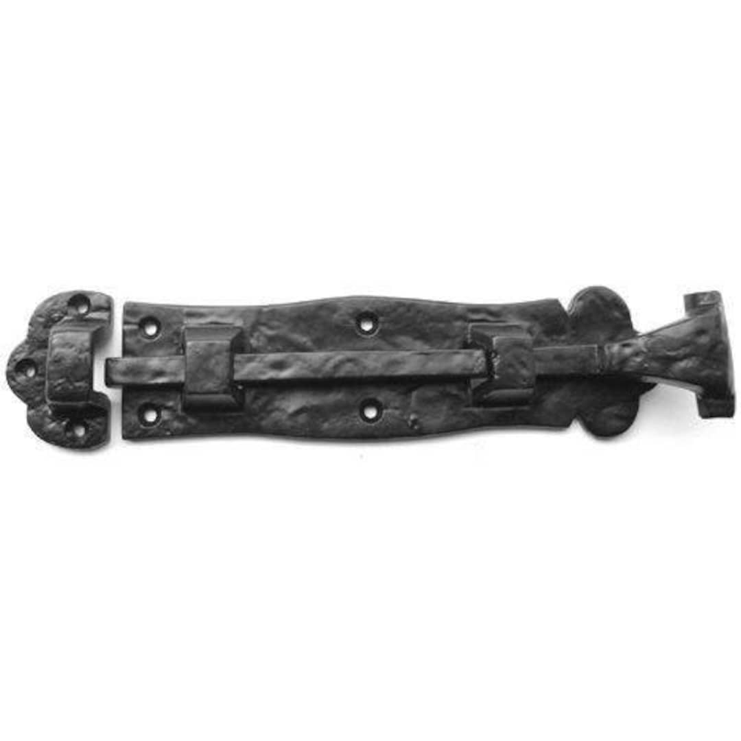 200mm Black Cast Iron Slide Tower Bolt Cranked Door Gate - Etsy