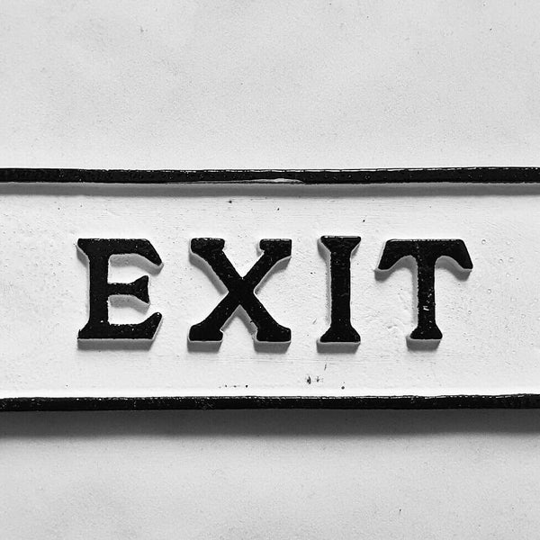 Exit Sign - Etsy UK