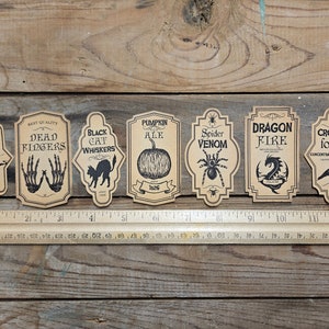 STICKERS | Potion Bottle Labels | Set of 16 on Kraft Sticker Paper ...