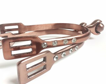 Rose Gold Horse Spurs Horse Riding Spurs Light Weight Roller Ball Spurs ...