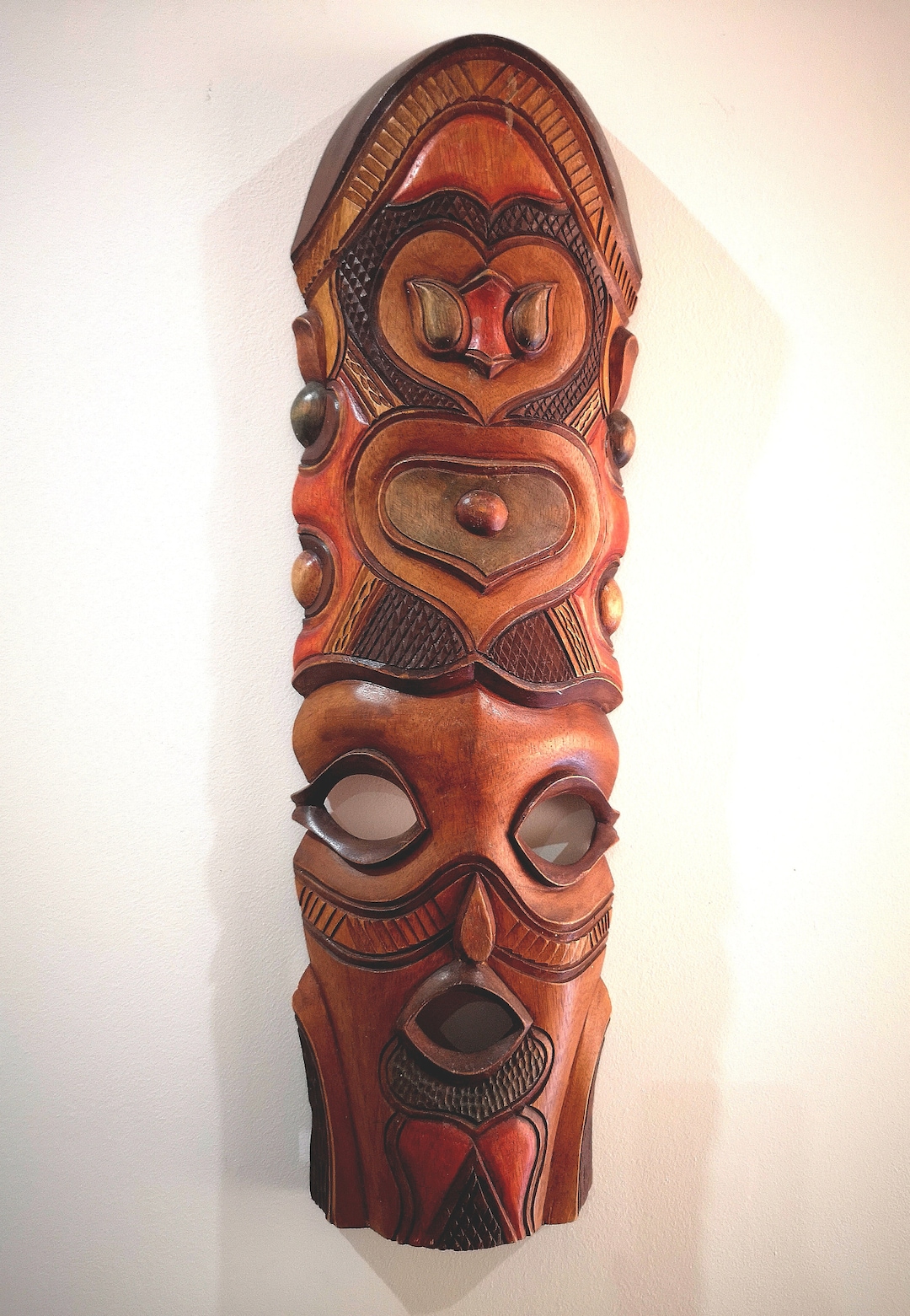 Authentic African African Wooden Mask Art Decor Room Decor Office ...