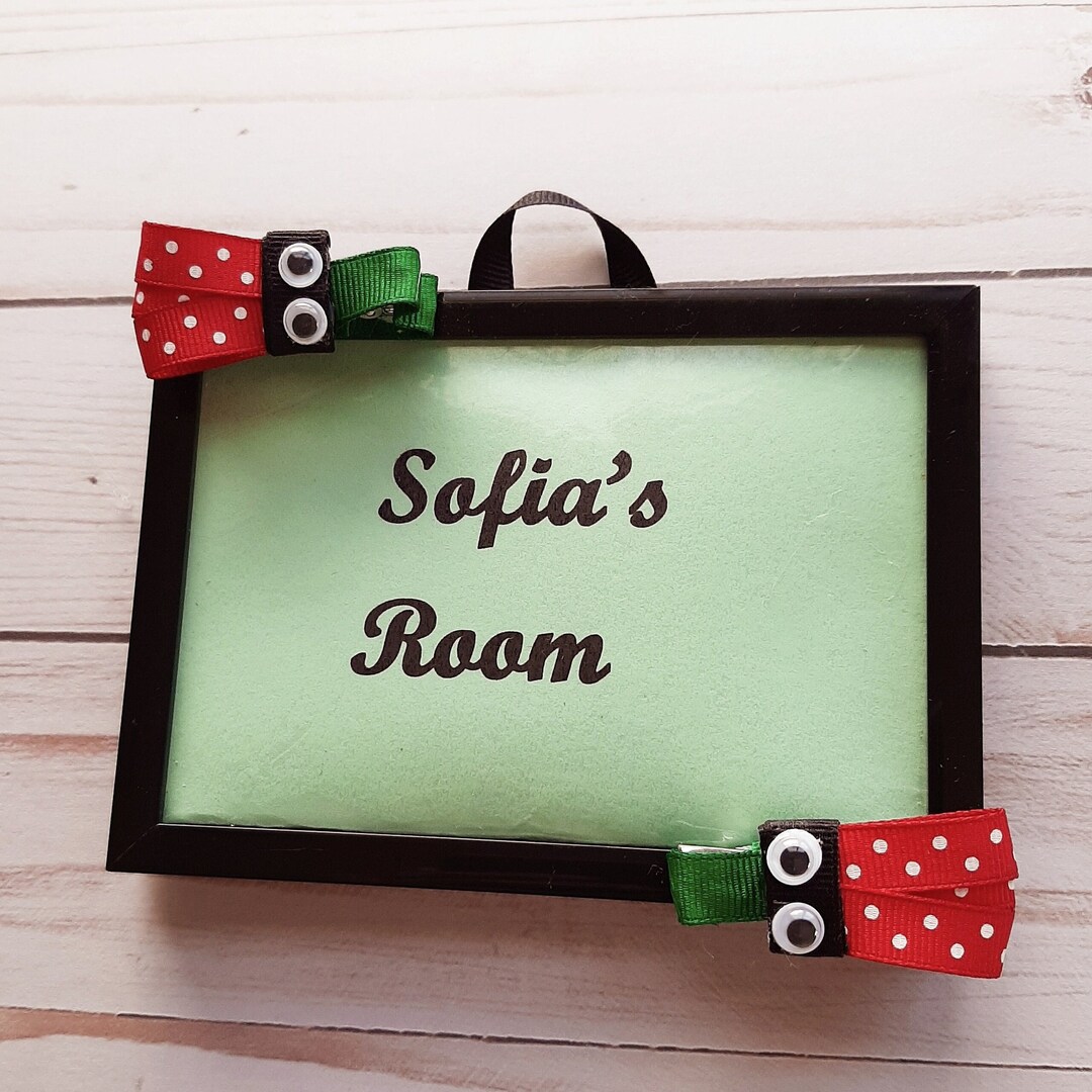 Ladybug Name Sign/ Ladybug Door Hanger/ Girl's Ladybug - Etsy