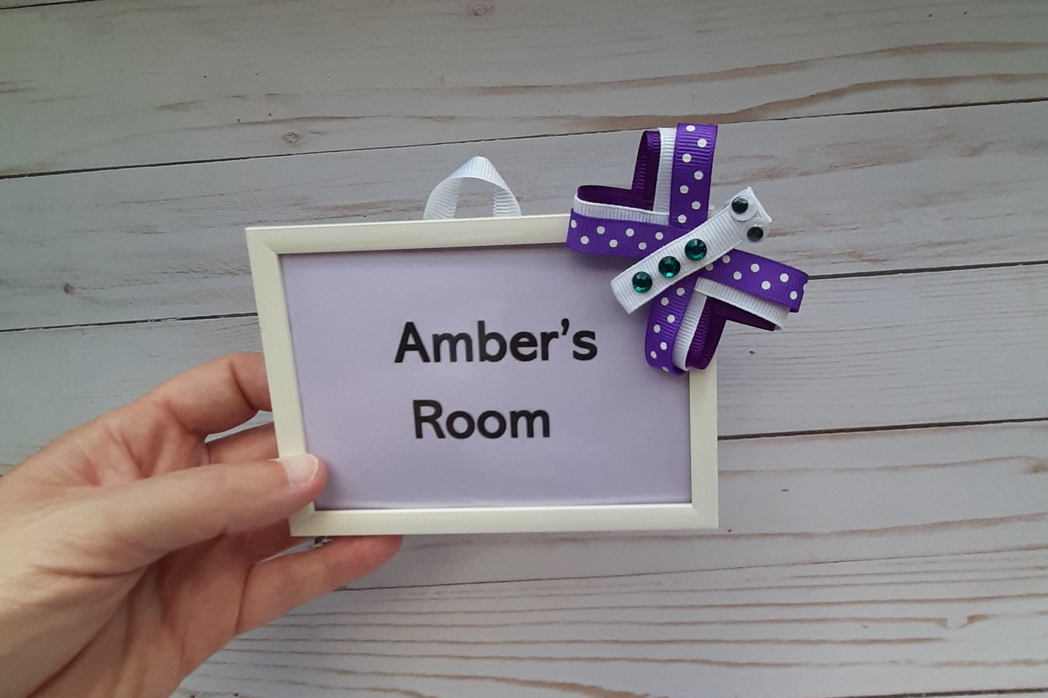 Children's Room Butterfly Sign/ Door Sign/ Kid's Name Plaque ...