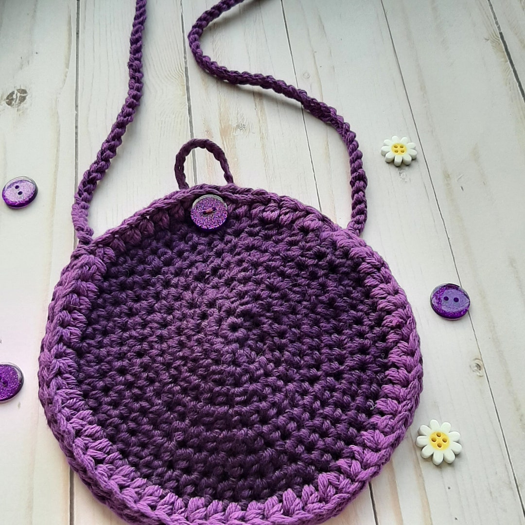 Boho Bag, Round Boho Women's Purse, Knitted Bag, Crochet Purse, Handbag ...