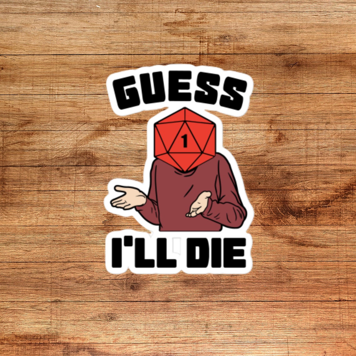Dnd Sticker Dnd Stickers Planner Stickers Guess I'll - Etsy