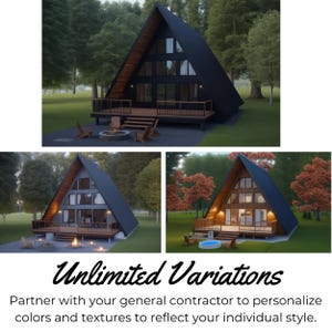 The Modern A-frame, 2 Bed, 1 Bath, 2 Story Cabin. 1,600sq Ft. - Etsy