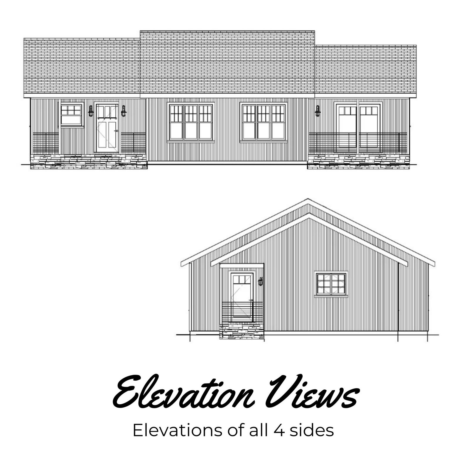 The Barren Floor Plan, 2 Bed 2 Bath, Single Story Ranch House. 1,300sq ...