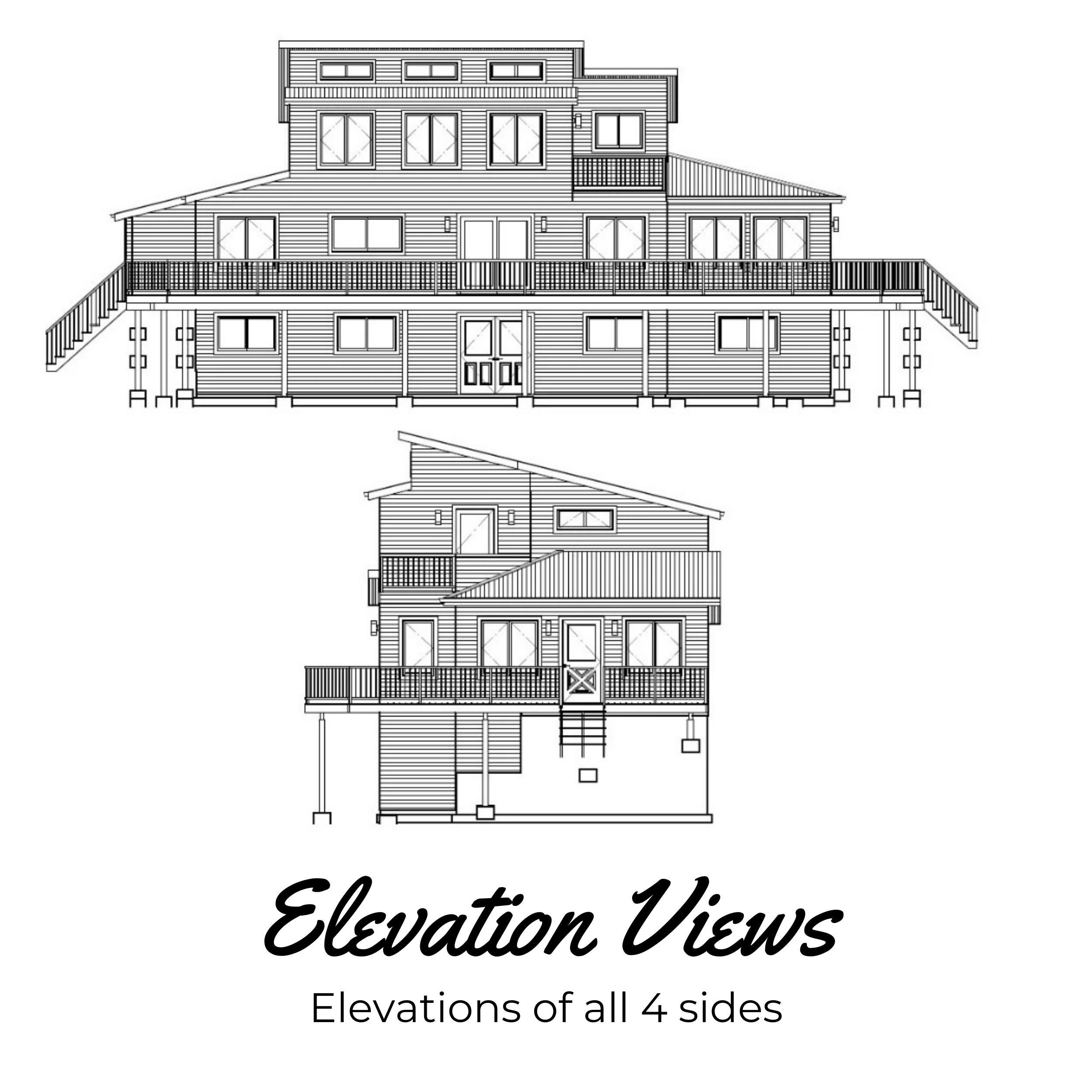 Modern Sky House Floor Plan With Walkout Basement, 2 Bed (digital Download) - Etsy