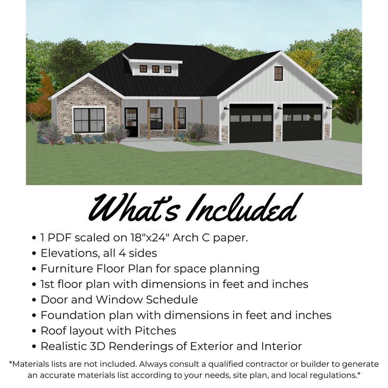 The Tillery Floor Plan, 3 Bed 3 Bath, Single Story House. 1,700 Sqft ...