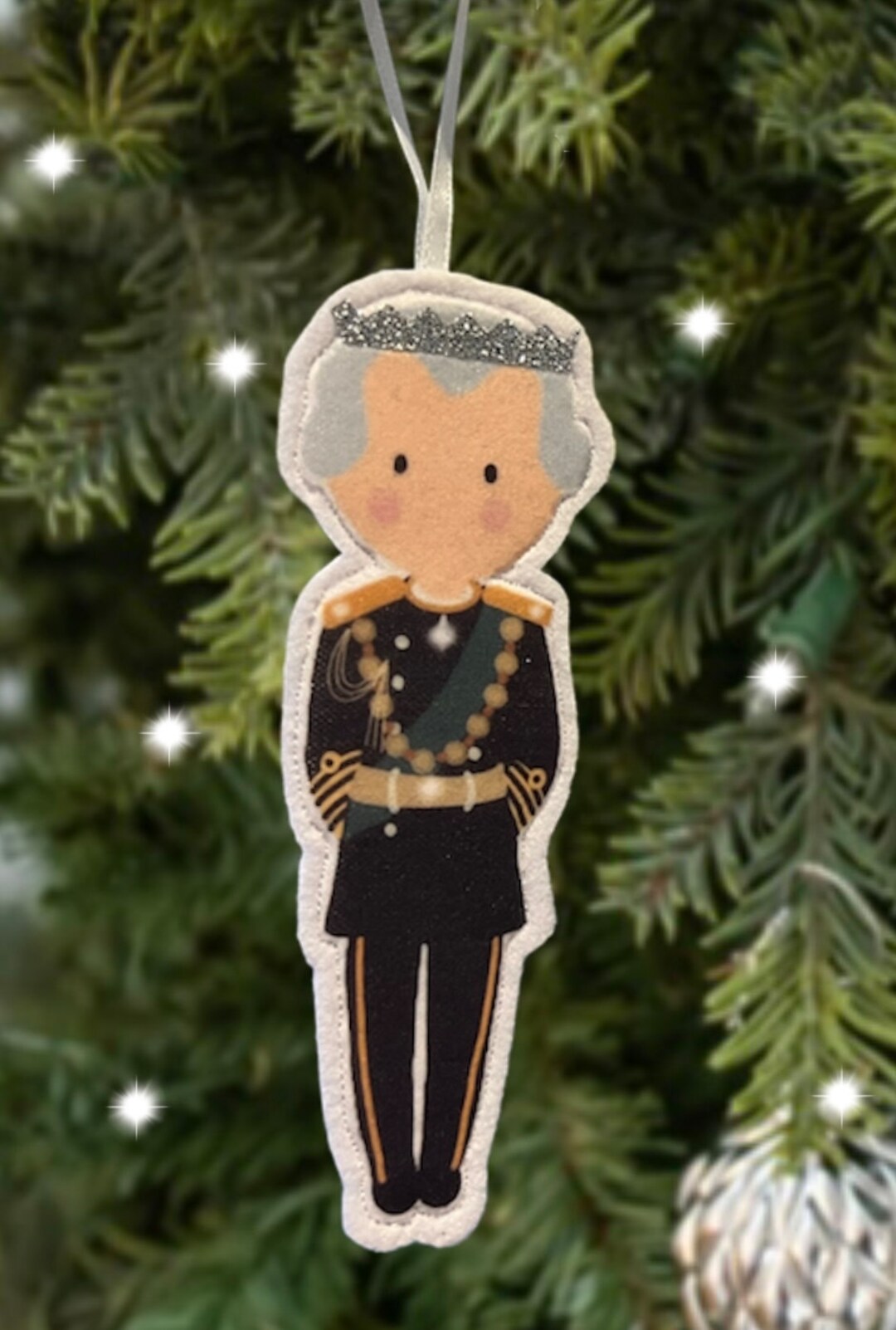 Felt Ornament, King Charles, King Charles III, Kings Coronation ...