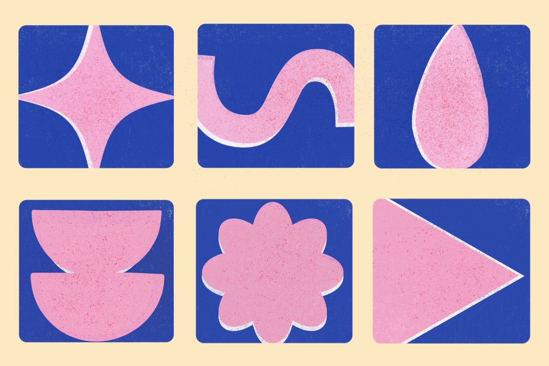 Risograph Vol 2 Brushes and Stamps for Procreate Risograph - Etsy