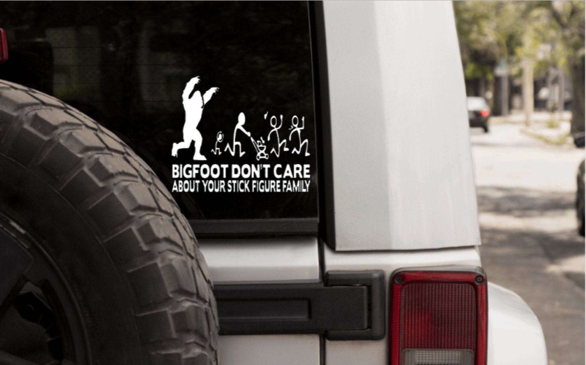 Nobody Cares About Your Stick Figure Family Jeep
