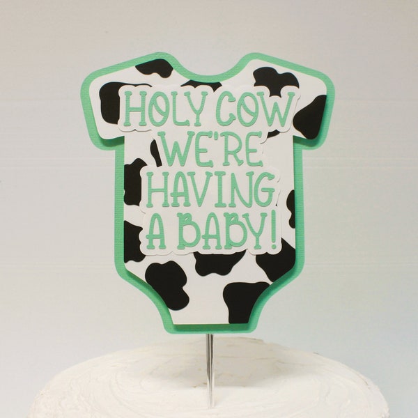 Holy Cow Were Having a Baby Decoration Sign - Etsy