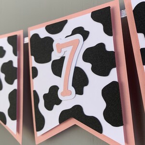Holy Cow Im One Pink Cow Monthly Photo Banner Prop Birthday - Etsy