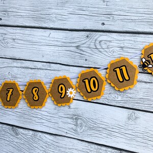 Happy Bee Day Bee Themed Monthly Photo Banner Prop Birthday Decoration ...