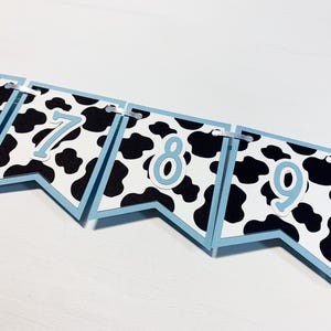 Blue Cow Monthly Photo Banner Paper Party Decoration - Etsy