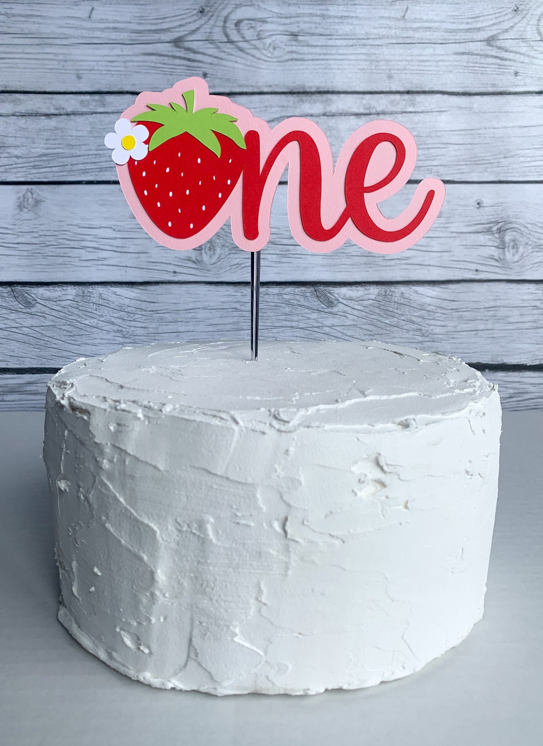 Berry First Birthday Strawberry One Cake Topper Birthday Decoration - Etsy
