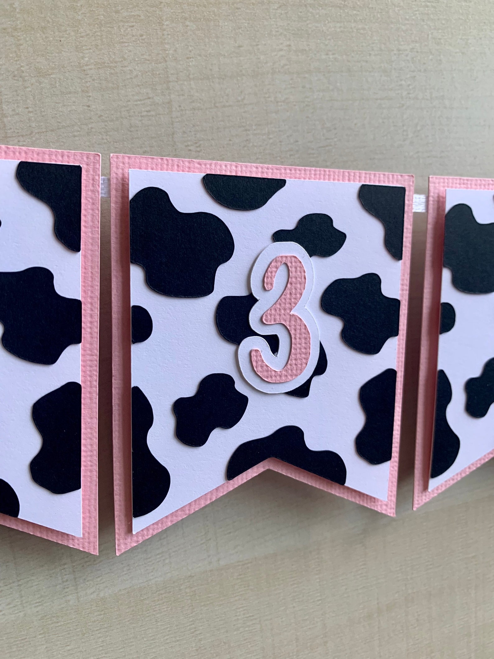 Holy Cow Im One Pink Cow Monthly Photo Banner Prop Birthday - Etsy