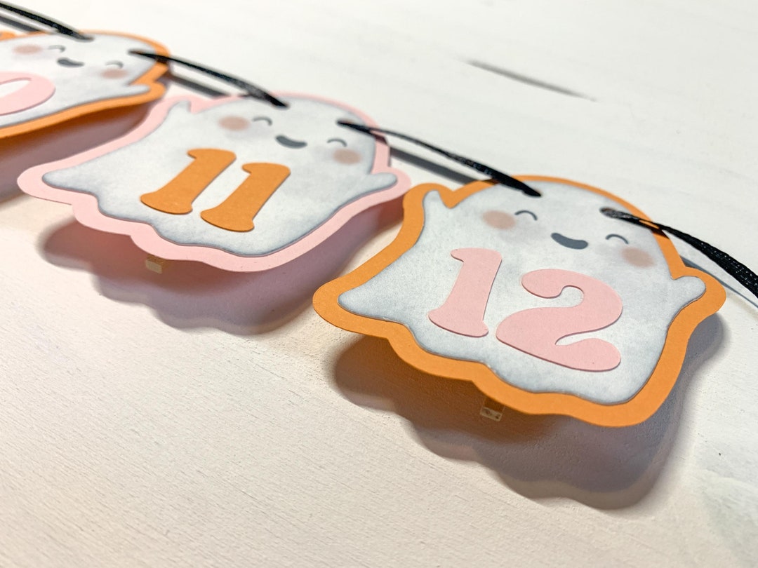 Spooky One Little Boo Ghost Themed Halloween Monthly Photo Prop ...