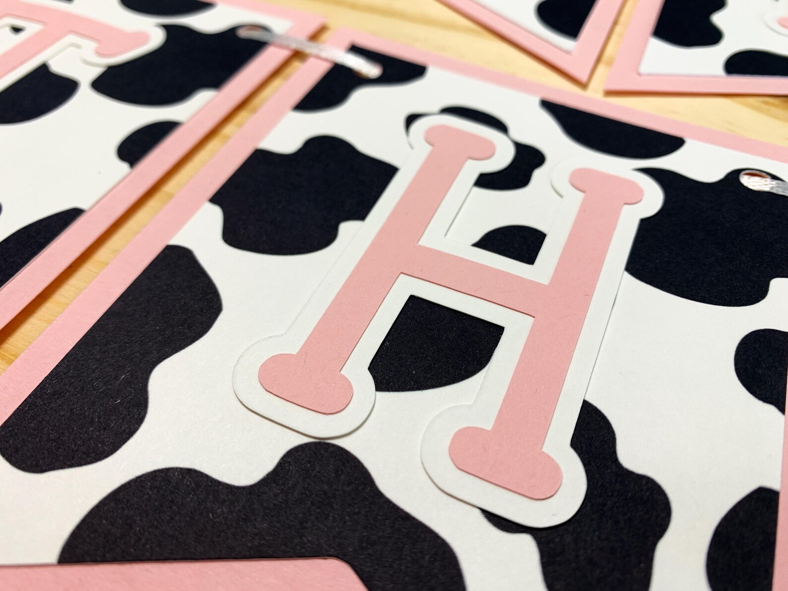 Holy Cow I'm One Pink Cow Theme Happy Birthday Banner Decoration - Etsy
