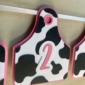 Holy Cow Im One Pink Cow Ear Tag Monthly Photo Banner Prop - Etsy
