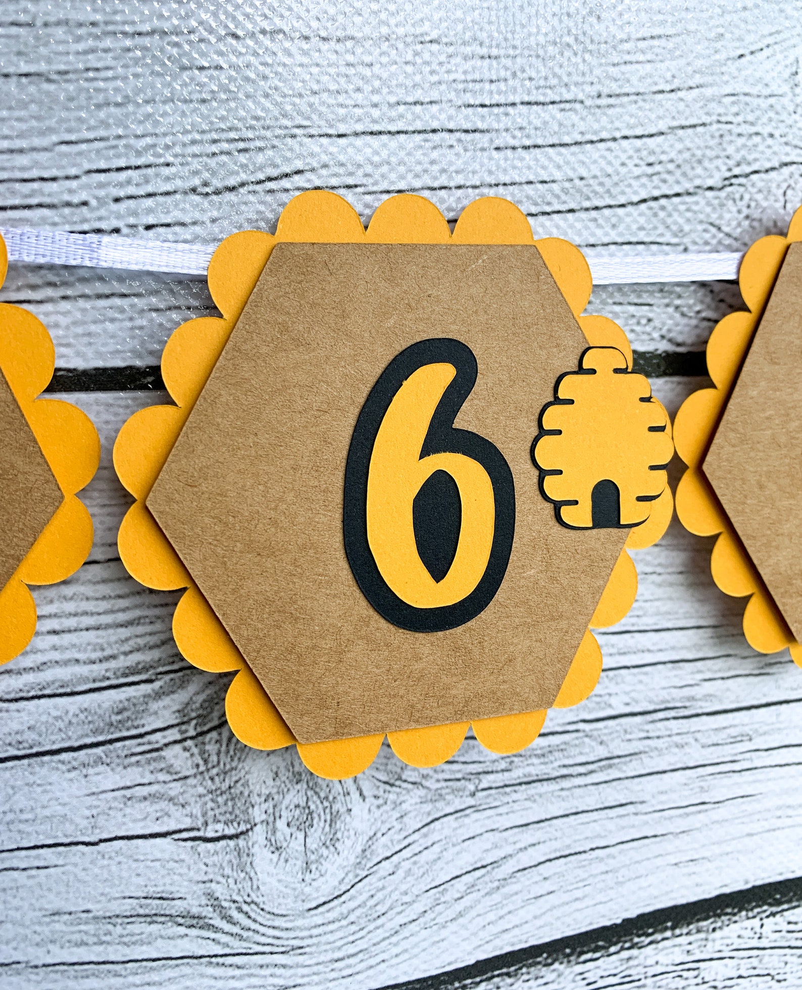 Happy Bee Day Bee Themed Monthly Photo Banner Prop Birthday Decoration ...