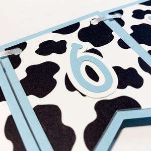 Blue Cow Monthly Photo Banner Paper Party Decoration - Etsy