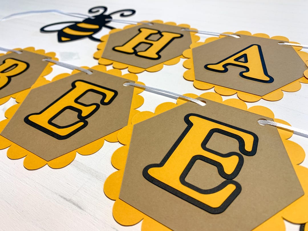 Happy Bee Day Bee Theme Happy Birthday Banner Decoration New Design - Etsy