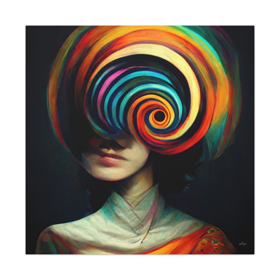 Psychedelic Mind Psychedelic Ai Wall Art Canvas Psychedelic - Etsy
