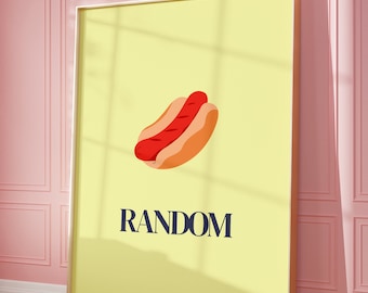 I Think You Should Leave RANDOM Hotdog Vector Art Poster ITYSL - Etsy