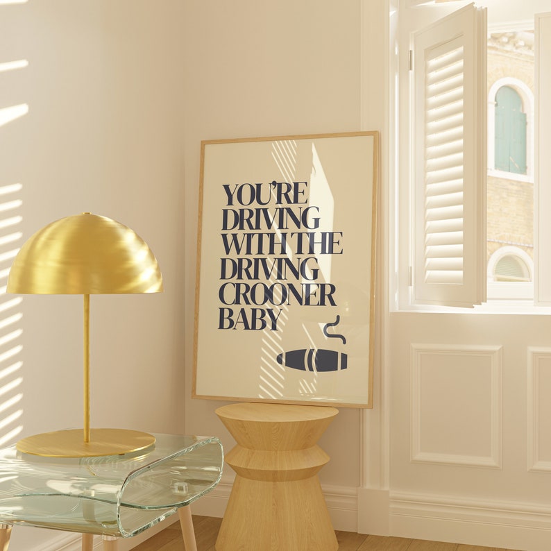 Driving Crooner PRINTABLE Poster I Think You Should Leave Gift Poster ...