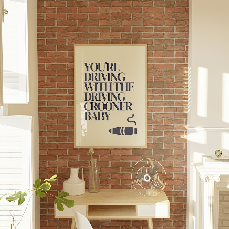 Driving Crooner PRINTABLE Poster I Think You Should Leave Gift Poster ...