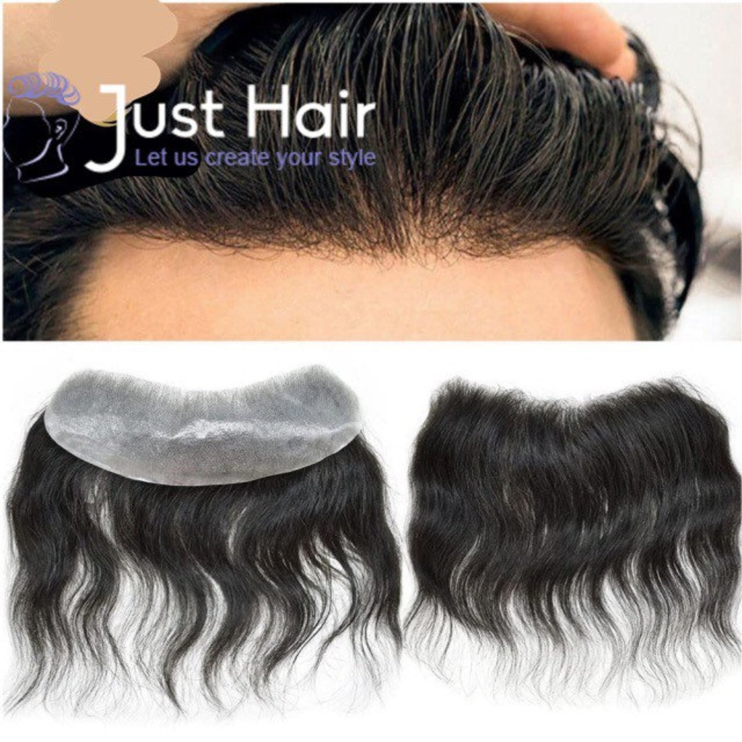 V-shape PU Base 18CM X4cm Thin Skin Frontal V-loop Natural Hairline ...