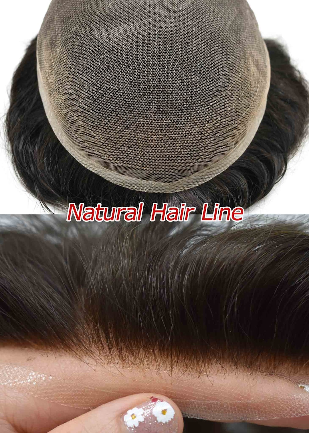 Topee for Mens Non Surgical Full Lace Men Hair Systems, Natural ...