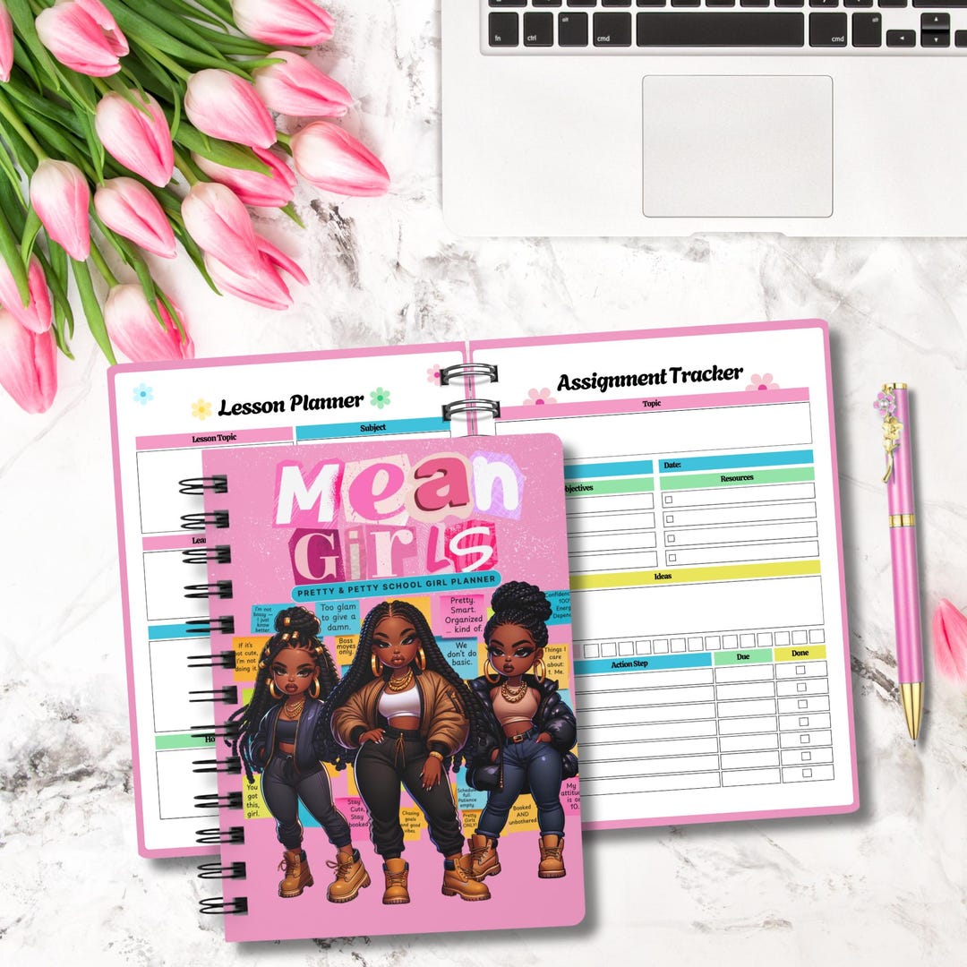 Mean Girls Student Planner | Pretty & Petty Academic Notebook (digital ...