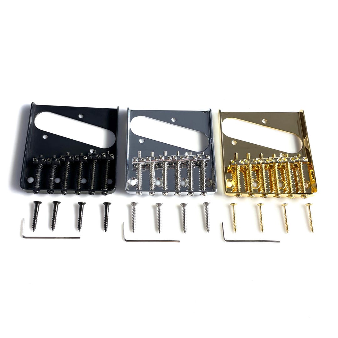 Telecaster Vintage Ashtray Bridge - 6 Individual Plated Saddles - Etsy