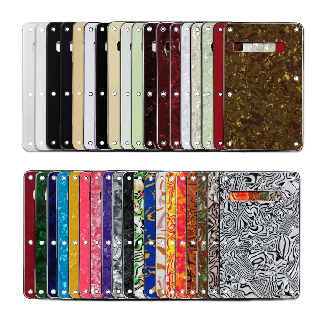 Strat Stratocaster Electric Guitar Back Plate Trem Tremolo Cover USA ...